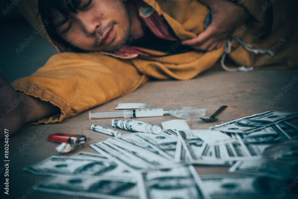Asian guy hooked faint because of a drug overdose.world anti drug day ...