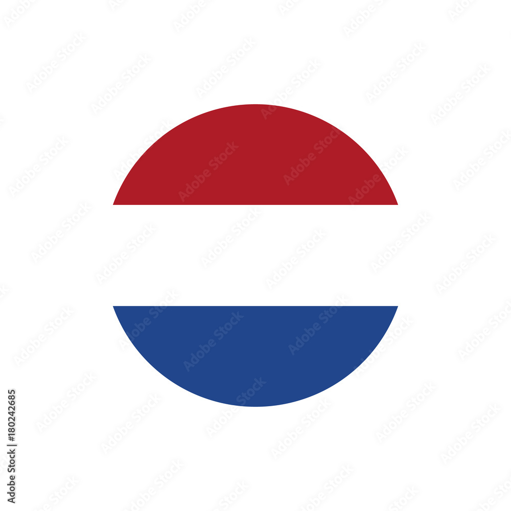 Netherland flag, official colors and proportion correctly. National ...