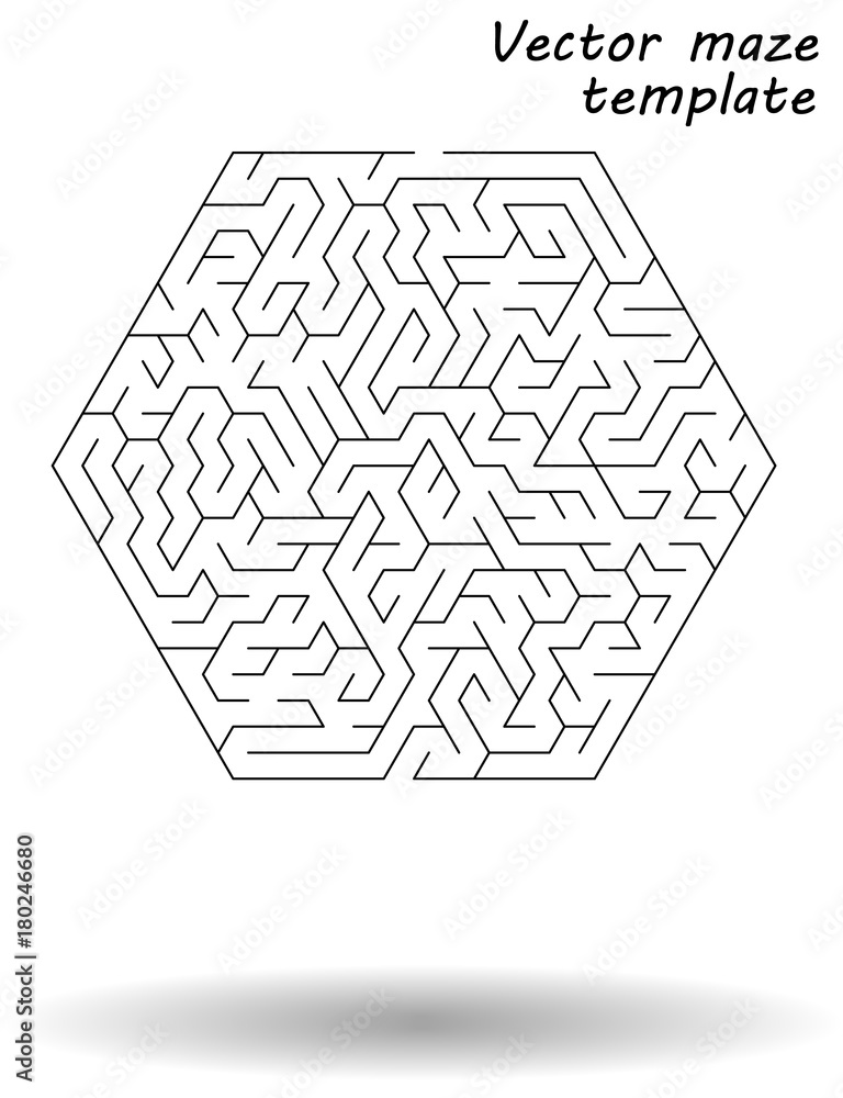Maze vector illustration, logos and abstract backgrounds ideas Stock ...