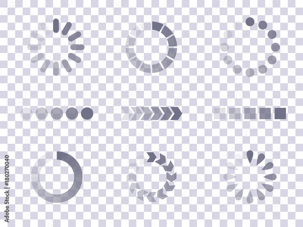loading icon set. vector preloaders Stock Vector | Adobe Stock