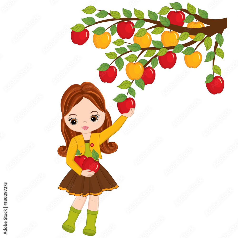 Pick Apples Clipart