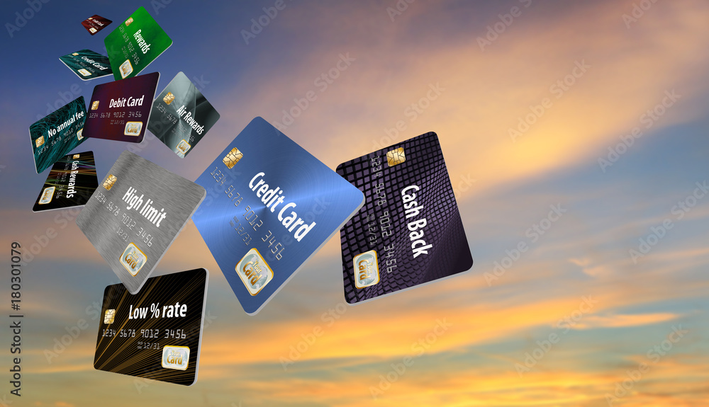Choosing the right credit card is the theme of this illustration that ...