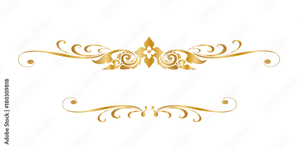Line Thai Golden , The Arts of Thailand, line pattern background ...