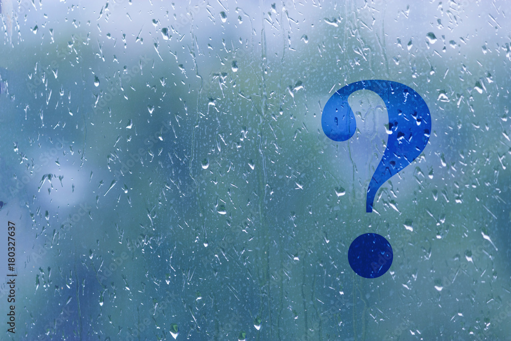 question mark on a window Stock Photo | Adobe Stock