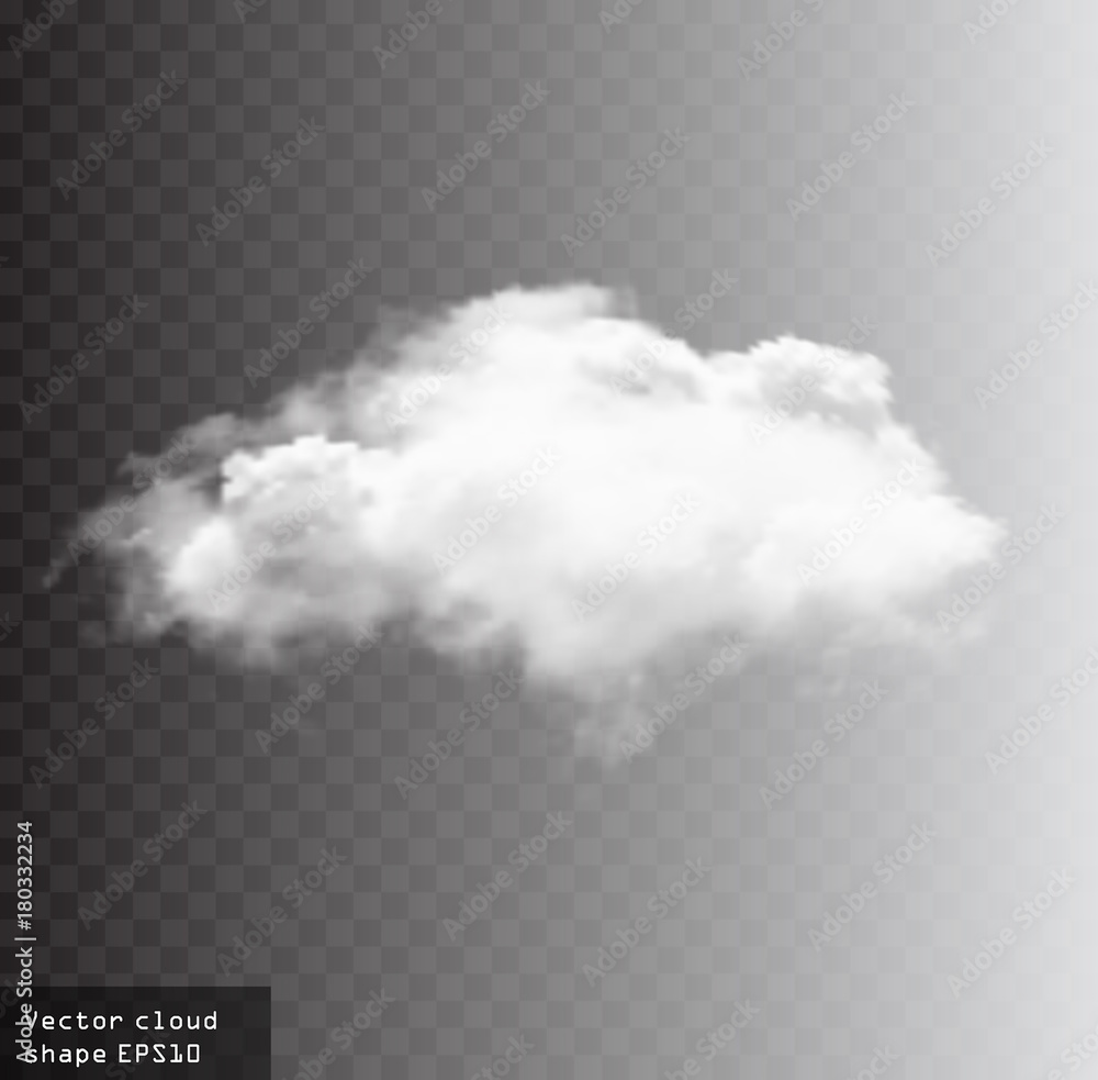 Cloud vector shape illustration Stock Vector | Adobe Stock