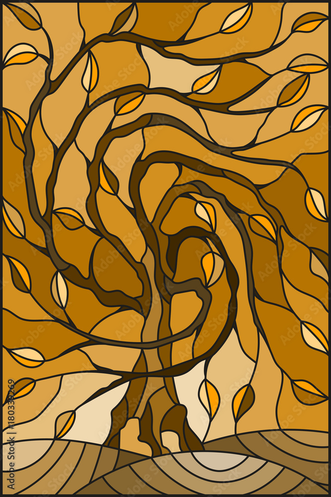 Sepia Tone Tree Background