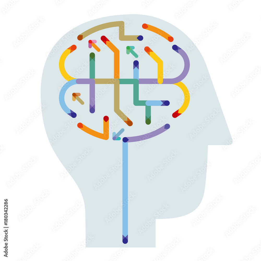 nachdenken, überlegen, Symbol llustration vector de Stock | Adobe Stock