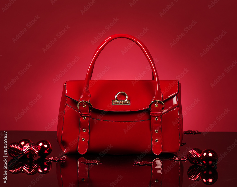 Red women bag Stock Photo | Adobe Stock