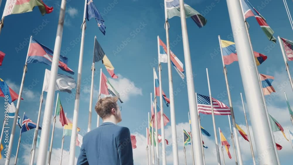 a person looks into a promising future Stock Video | Adobe Stock