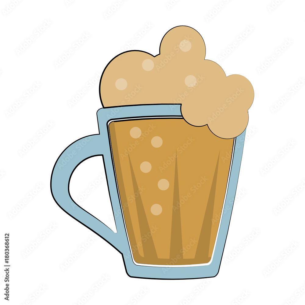 Beer glass cup icon vector illustration graphic design Stock Vector ...