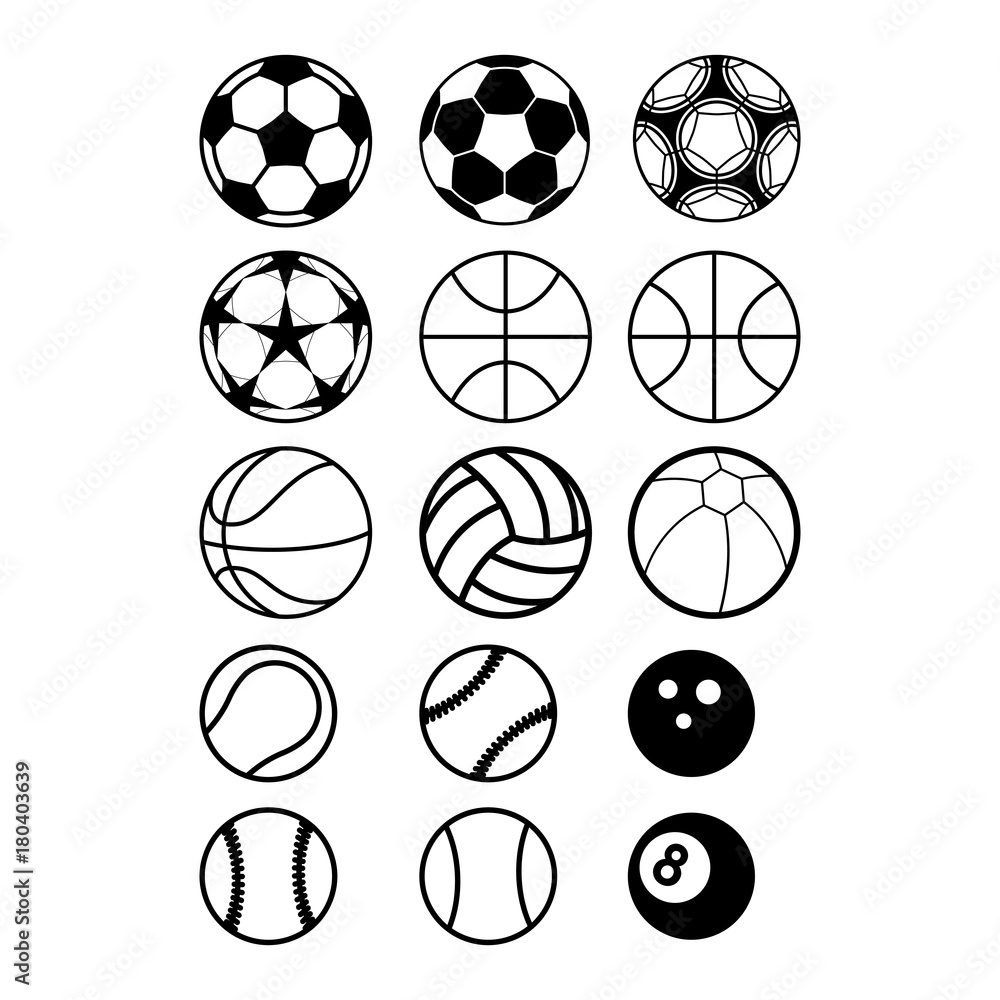 Vector Ball Pack Stock Vector | Adobe Stock