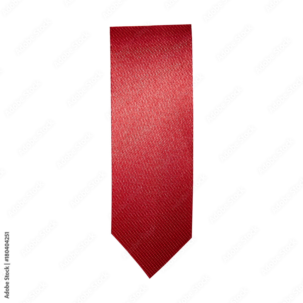 Red ribbon bookmark on white background Stock Photo | Adobe Stock