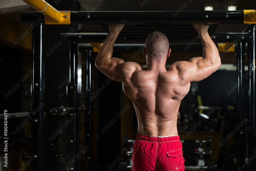 Bodybuilder Doing Pull Ups Best Back Exercises Stock Photo | Adobe Stock