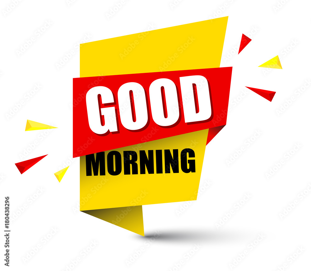 banner good morning Stock-Vektorgrafik | Adobe Stock