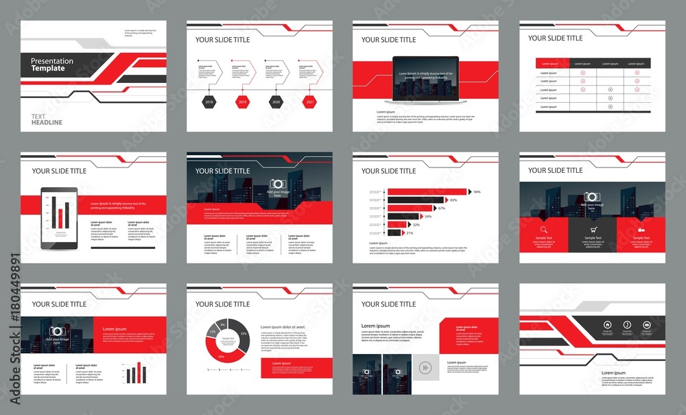 page layout design with info graphic element template for presentation ...