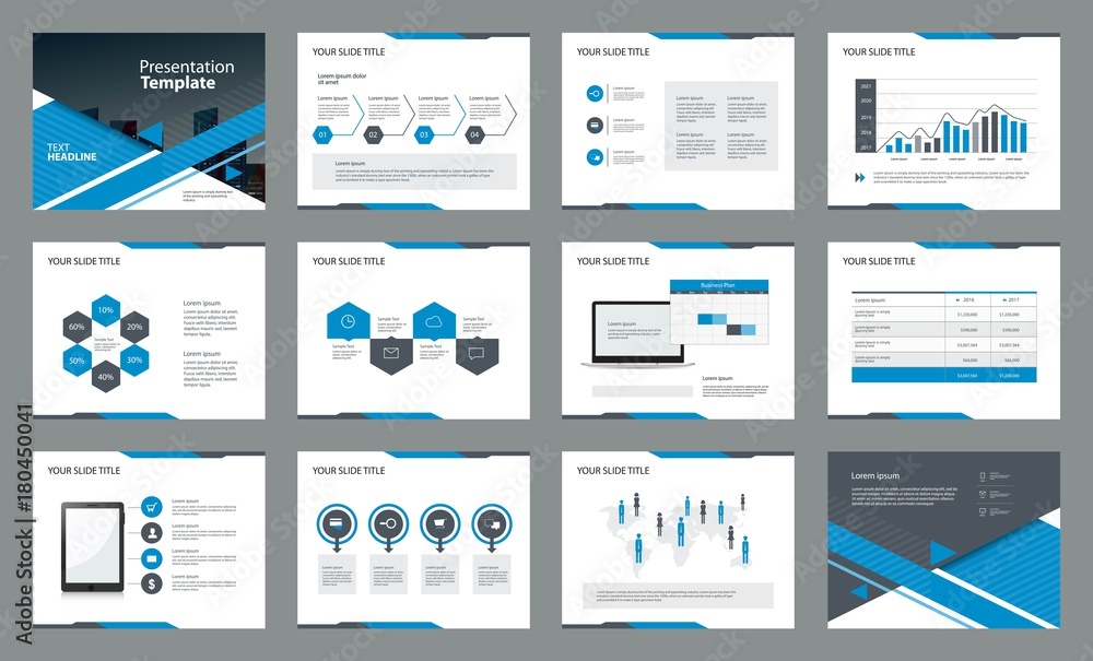 page layout design with info graphic element template for presentation ...