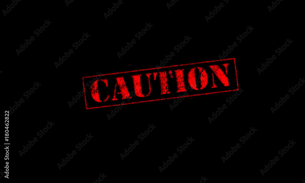 Caution Stamp