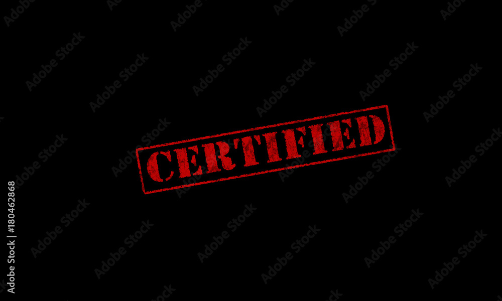 Black Approved Stamp