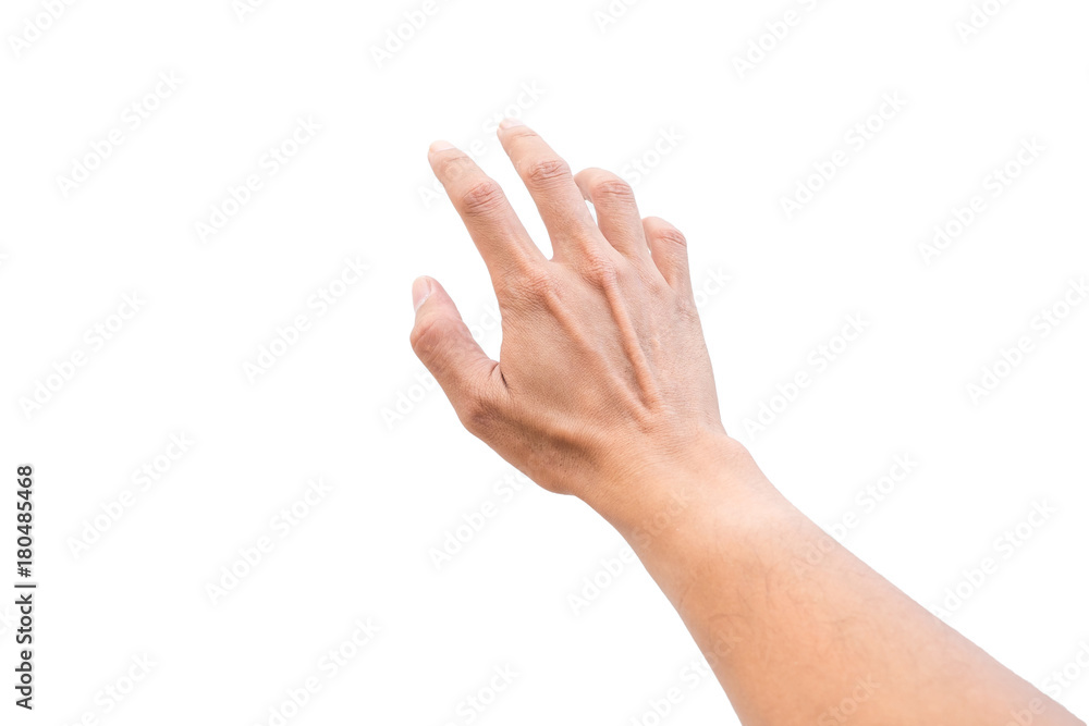 Isolated hand reaching out Stock Photo | Adobe Stock