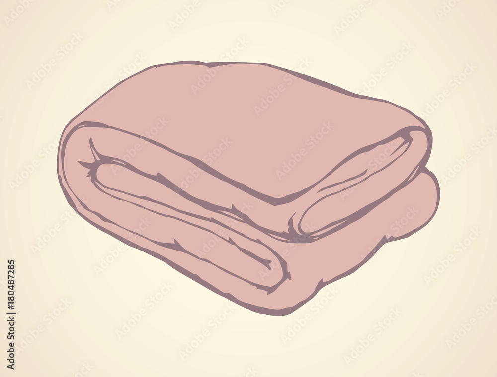 Blanket. Vector drawing Stock Vector | Adobe Stock