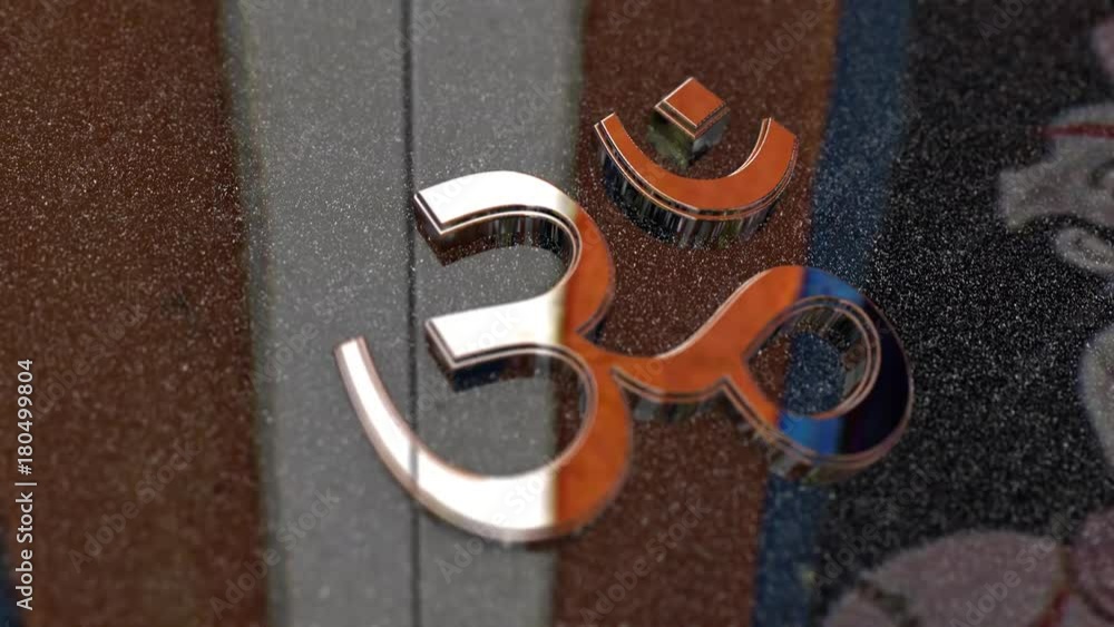 Beautiful Om Symbol And Hindu Gods And Avatars Stock Video | Adobe Stock