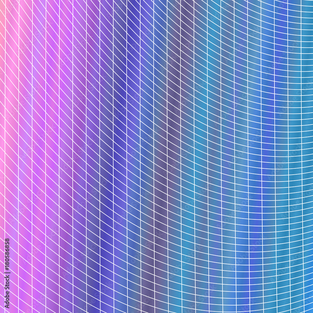 Abstract colorful grid background - vector graphic design from curved ...