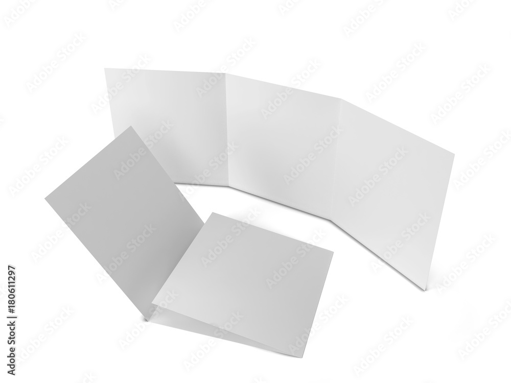 Blank leaflet mockup Stock Illustration | Adobe Stock