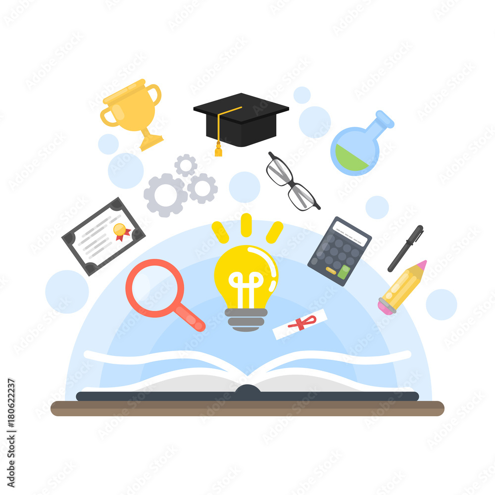 Teaching concept illustration. Stock Vector | Adobe Stock