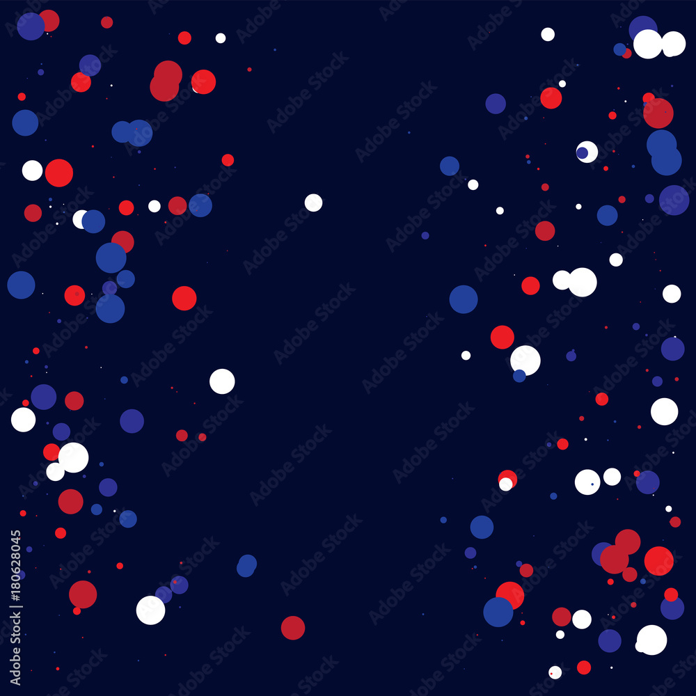 American national colors square vector background, festive pattern with ...