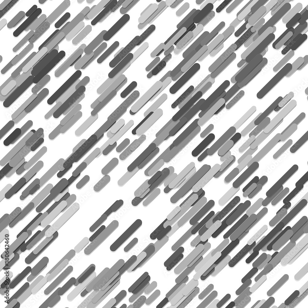 Geometrical Seamless Random Rounded Diagonal Stripe Pattern Background Vector Illustration