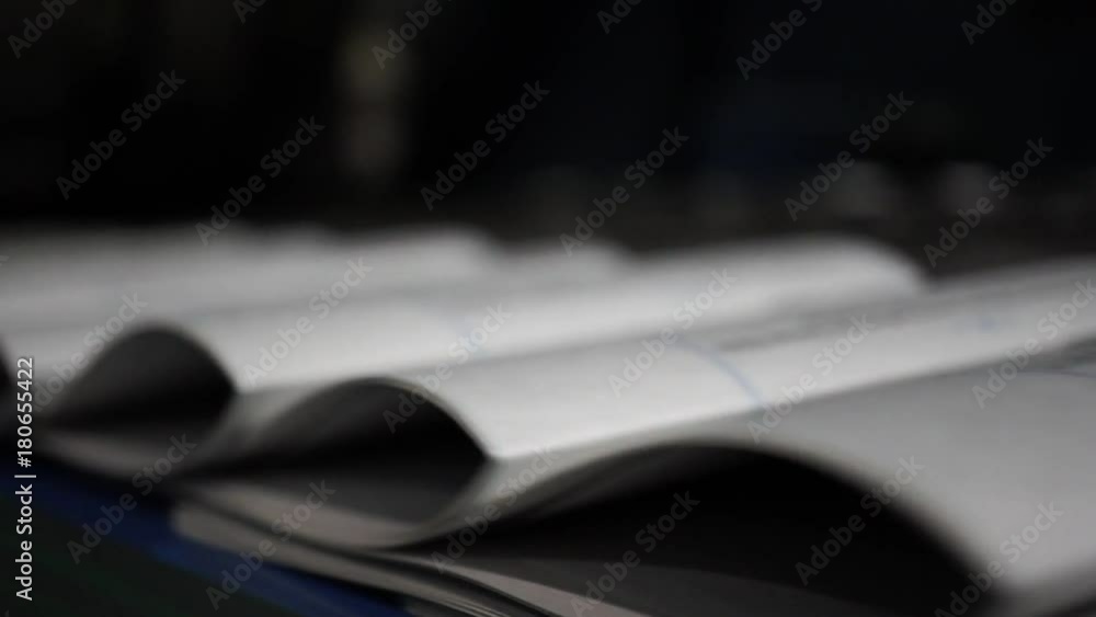 Print the newspaper from a short distance. The process of offset and ...