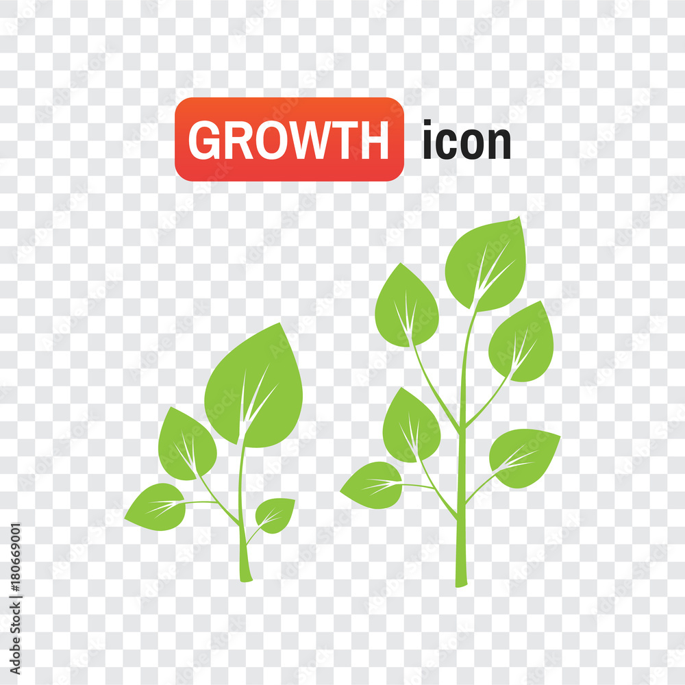 Growth tree sign . Tree growth diagram Stock Vector | Adobe Stock