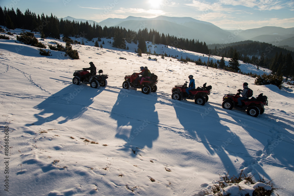 Wheelers In The Snow