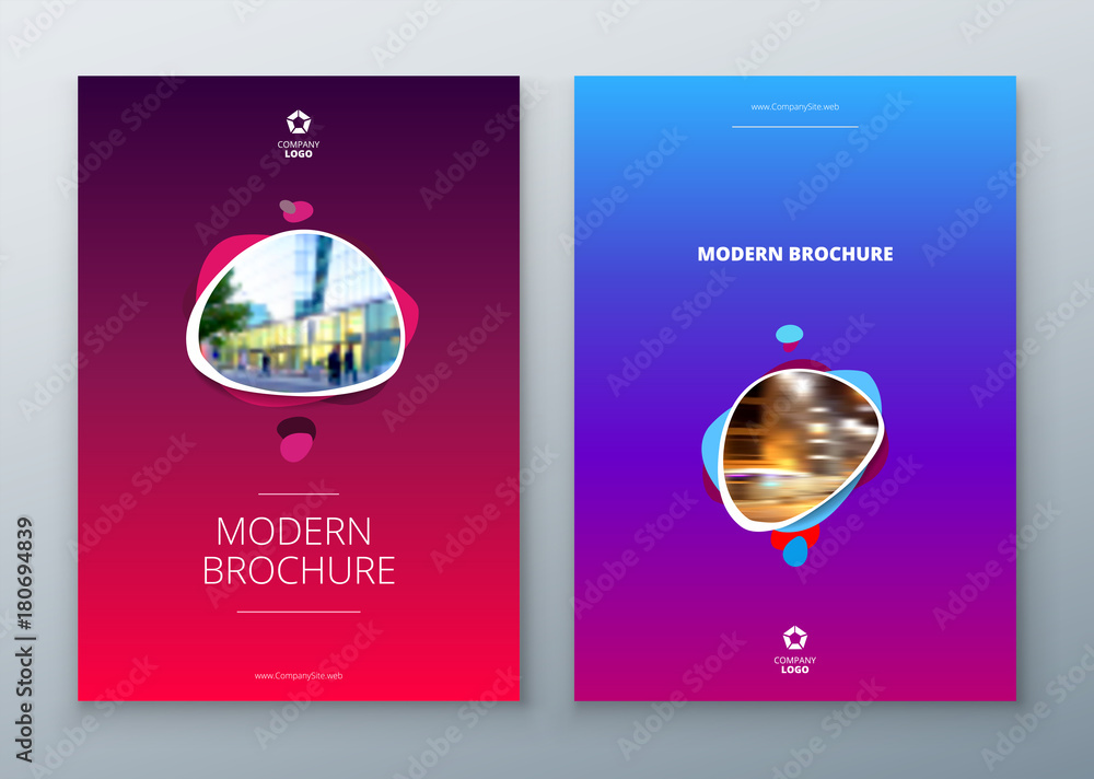 Vetor de Brochure template layout design. Corporate business annual ...