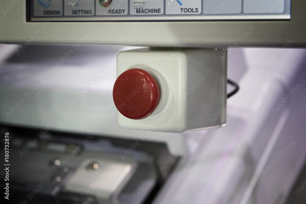 emergency stop button Stock Photo | Adobe Stock