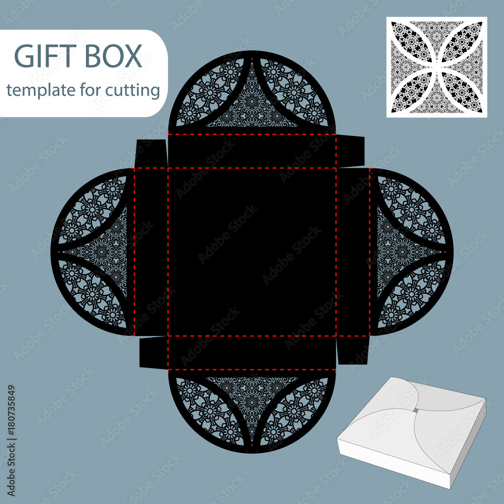 Square Paper Box Template