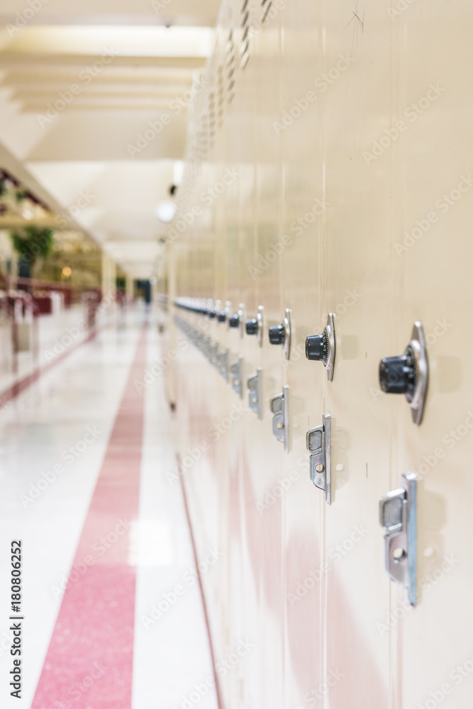 School lockers Stock Photo | Adobe Stock