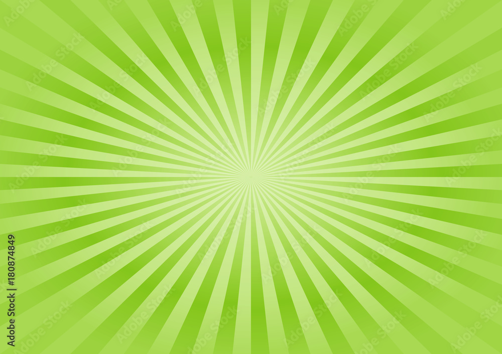 Abstract soft Green rays background. Vector Stock Vector | Adobe Stock
