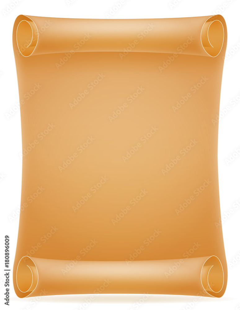 Ancient Paper Scroll Vector