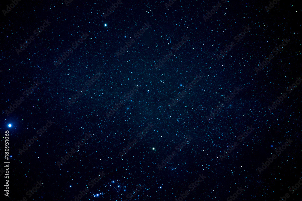 Night sky with shiny stars Stock Photo | Adobe Stock