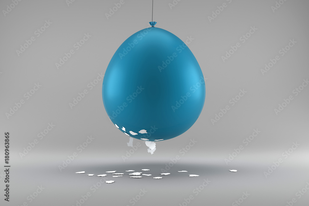 Static electricity experiment with friction with balloon and paper ...