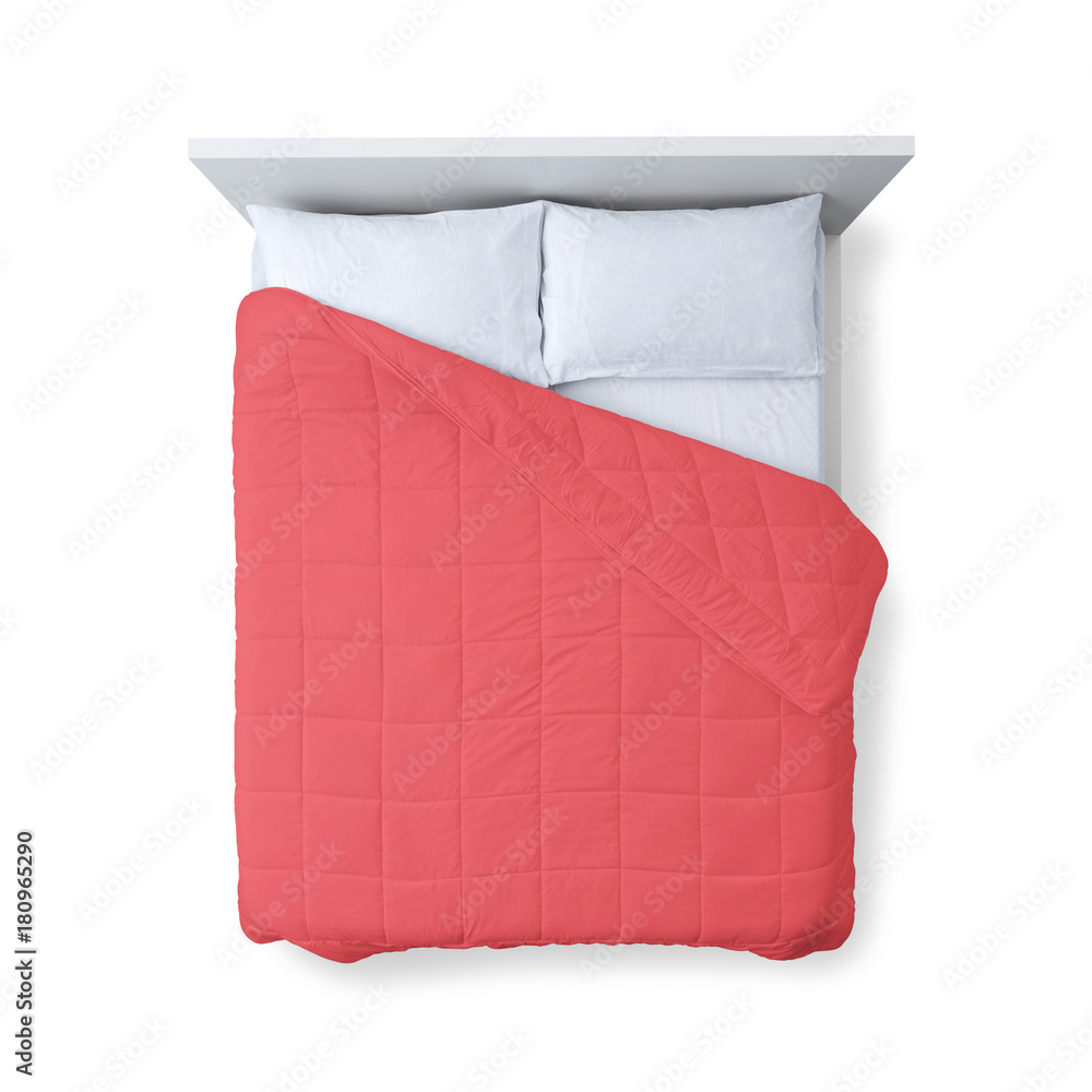 Elegant bed top view Stock Photo | Adobe Stock