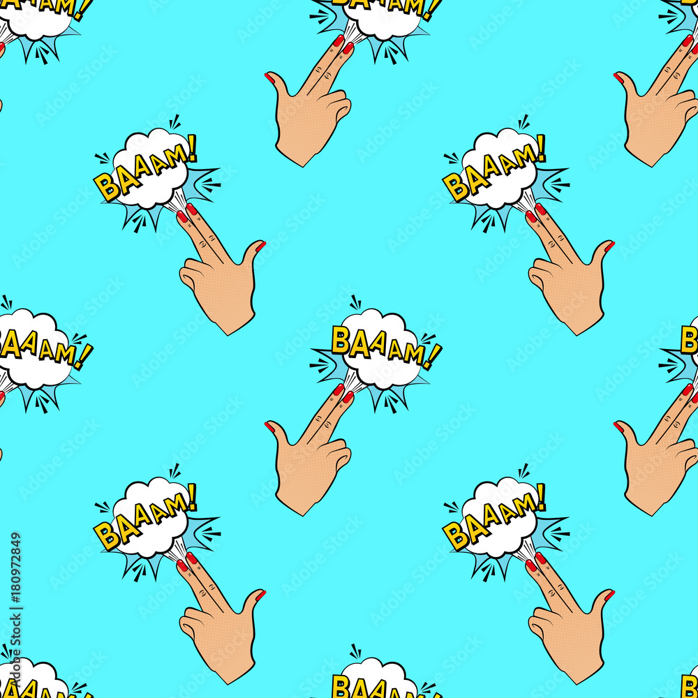 Abstract seamless pin up pattern for girls, boys, clothes. Creative ...