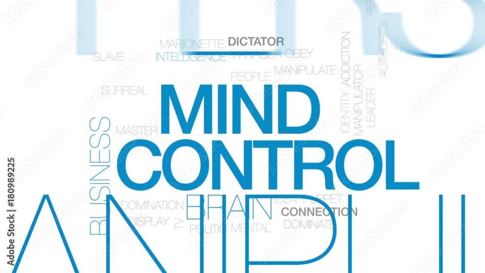 Stockvideon Mind control animated word cloud, text design animation ...