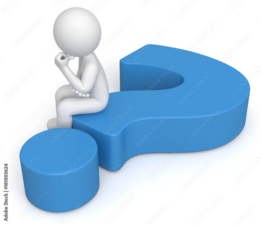 3D Fragezeichen Symbol