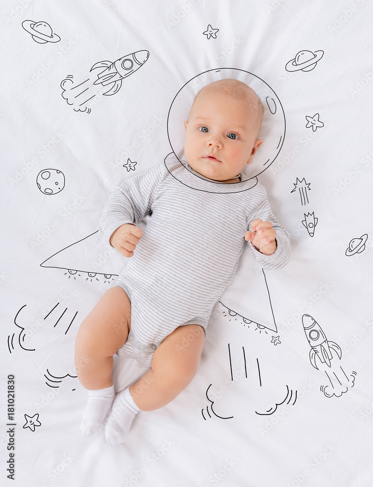 baby astronaut Stock Photo | Adobe Stock
