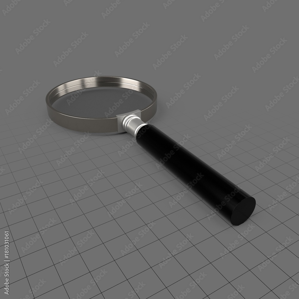 Magnifying Glass Stock 3D asset | Adobe Stock