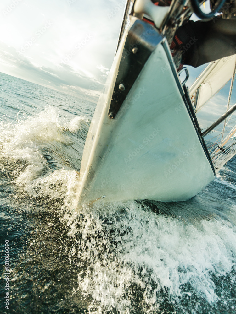Stern Of A Sailboat