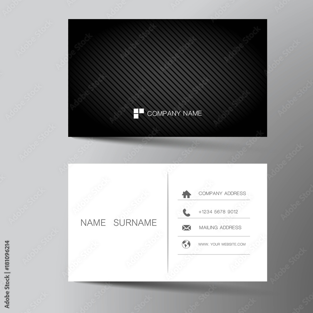 Modern business card template design. With inspiration from the ...