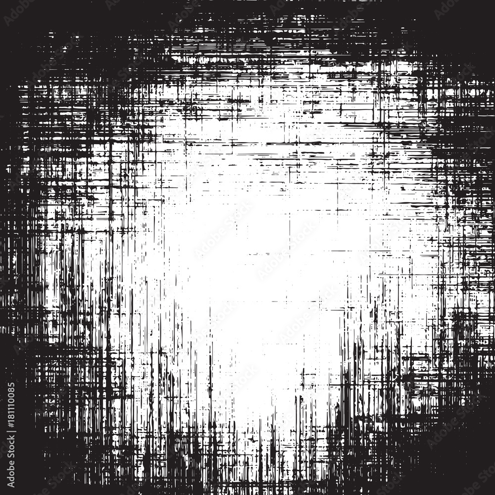 vintage effect with noise and grain. banner white stain paint brush ...